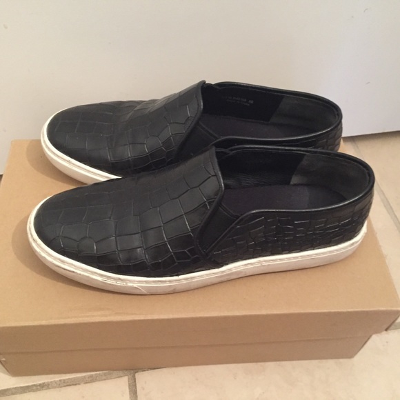 Cole Haan | Shoes | Cole Haan Black Bowie Croc Embossed Sneaker 6 ...